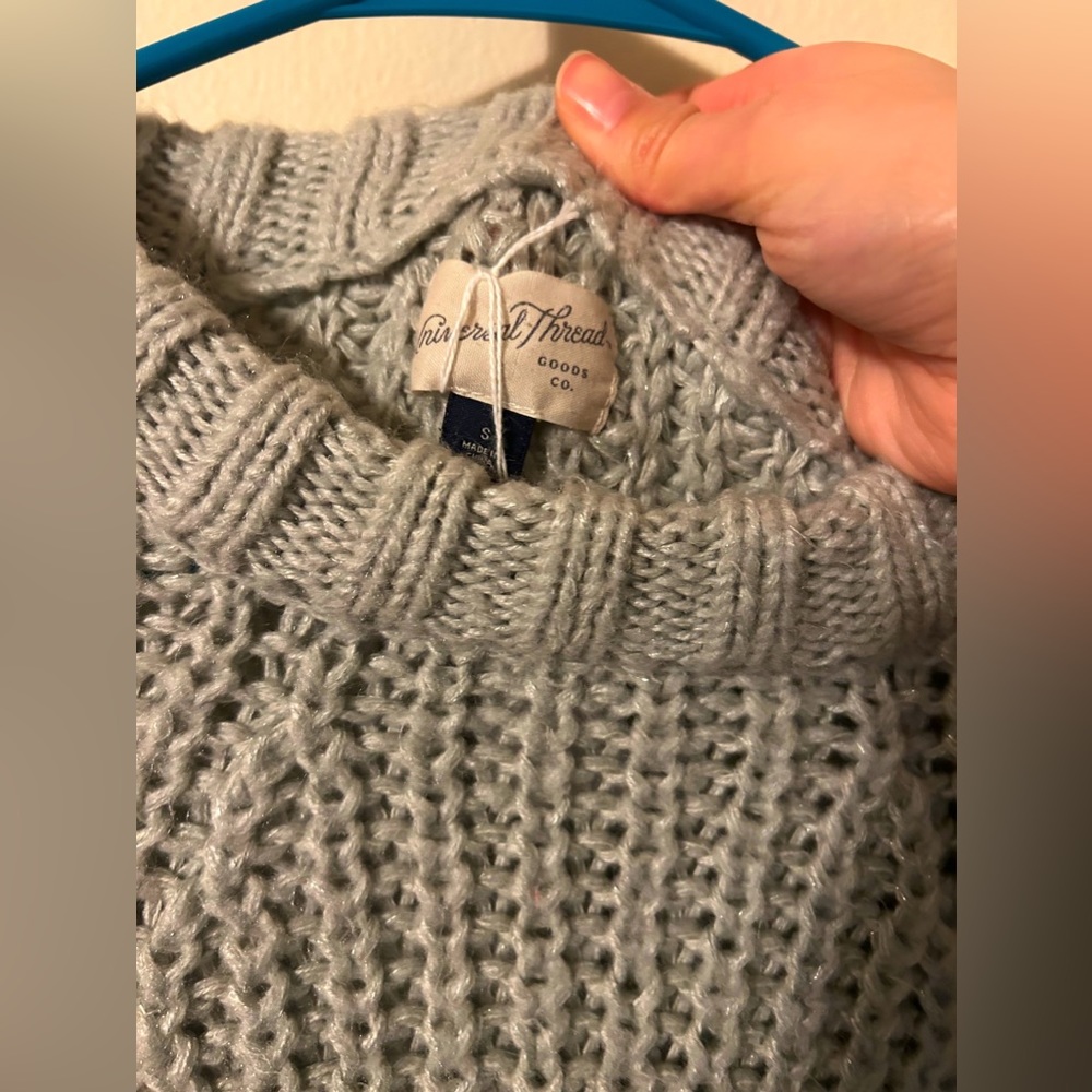 333- Universal Thread Light Blue/Gray Sweater - Gem